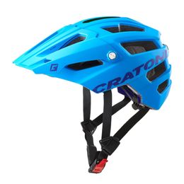 Fahrradhelm Cratoni "MTB Fahrradhelm AllTrack blau", blau, Helme, 100% Erzeugnis unbest Zusammensetzg EuZ., Fahrradhelm