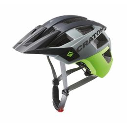 Fahrradhelm Cratoni "MTB Fahrradhelm AllSet schwarz/lime matt", schwarz (schwarz, lime matt), Helme, 100% Erzeugnis unbest Zusammensetzg EuZ., Fahrradhelm