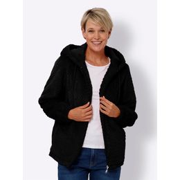 Langjacke Classic Basics, Damen, Gr. 56, schwarz, 100% Polyester, unifarben, Jacken Langjacke