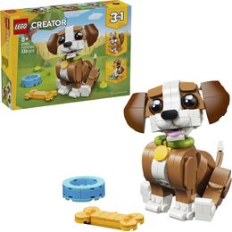 Konstruktionsspielsteine Lego "Niedliche Tiere: Verspielter Welpe (31382), Lego Creator", bunt, Spielbausteine, Kinder, Kunststoff, Konstruktionsspielsteine, Made in Europe, Topseller