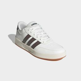 Sneaker adidas Sportswear "BREAKNET 3.0", Herren, Gr. 46, wei&szlig; (core wei&szlig;, earth strata, grau six), Synthetik, Schuhe Sneaker