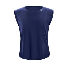 Tanktop WINSHAPE "AET114LS", Damen, Gr. XS, blau (dunkelblau), 85% Polyester, 15% Elasthan, Rundhals, Tops Tanktop, Functional Soft and Light