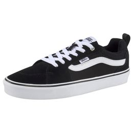 Sneaker Vans "Filmore", Herren, Gr. 41, schwarz-wei&szlig; (schwarz, wei&szlig;), Leder, Textil, Schuhe Sneaker, angelehnt an das Design vom Sk8 Low, Topseller