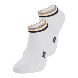 Sneakersocken BOSS "3P AS Stripe", Herren, Gr. 43-46, wei&szlig; (wei&szlig; 100), Baumwollmischung, unifarben, Socken Sneakersocken