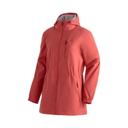 Parka Maier Sports "ArorA Loop W", Damen, Gr. 36, rot (karminrot), 100% Polyester, Jacken Parka, Damen Jacke wasserdicht, Outdoorjacke, 3 Taschen au&szlig;en + Innentasche
