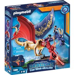 Konstruktions-Spielset Playmobil "Dragons: The Nine Realms - Wu & Wei mit Jun (71080)", bunt, Spielbausteine, Kinder, Kunststoff, Konstruktions-Spielset, Made in Germany