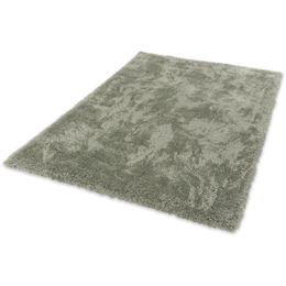 Sch&ouml;ner Wohnen Kollektion Hochflor-Teppich "Heaven" Gr. 1, gr&uuml;n (salbeigr&uuml;n), B:67cm H:50mm L:130cm, Kunstfaser, SCH&Ouml;NER WOHNEN-KOLLEKTION, Teppiche, Hochflor-Teppich, besonders weich durch Microfaser, Wohnzimmer
