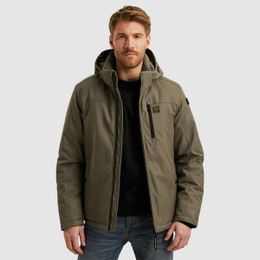 PME-Legend Winterjacke PME LEGEND "STRATOR", Herren, Gr. XXL, seneca rock, Web, Obermaterial: 85% Polyester, 15% Viskose, normal h&uuml;ftlang, Jacken Winterjacke, Wasserabweisendes Material