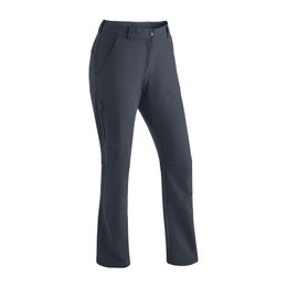 Funktionshose Maier Sports "Helga", Damen, Gr. 76, Langgr&ouml;&szlig;en, grau, 91% Polyester, 9% Elasthan, Hosen Funktionshose, warme Damen Outdoorhose, robuste Wanderhose, Regular Fit