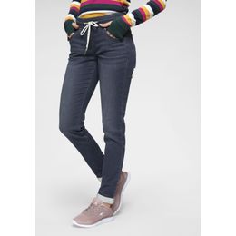 Bequeme Jeans Kangaroos, Damen, Gr. 32, N-Gr, blau (blau used), Denim/Jeans, Obermaterial: 81% Baumwolle, 17% Polyester, 2% Elasthan, Basic, bequem lang, Jeans Bequeme Jeans, elastische Passform, gerade Beinform, Topseller