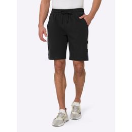 Bermudas CLASSIC, Herren, Gr. 60/62, Normalgr&ouml;&szlig;en, schwarz, 100% Baumwolle, gemustert, mehrfarbig, kurz, Hosen Bermudas