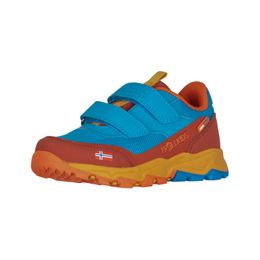 Outdoorschuh Trollkids "KIDS PREIKESTOLEN HIKER", Kinder, Gr. 33, rot clay, dynamic blau, mustard, Synthetik, Textil, Schuhe Outdoorschuh, wasserdicht