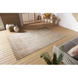 Teppich Hanse Home "Gizeh", rot (creme,rot), B:230cm H:3mm L:340cm, Polypropylen (PP), Teppiche, Teppich, In-& Outdoor, L&auml;ufer, Wetterfest, Balkon, Wohnzimmer, Orient