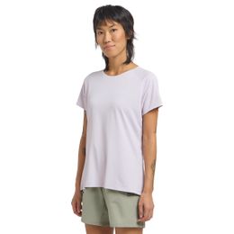 Funktionsshirt Jack Wolfskin "PRELIGHT STRIDE T W", Damen, Gr. L (42/44), lila (pale, lavendar), Obermaterial: 100% Polyester, Shirts Funktionsshirt