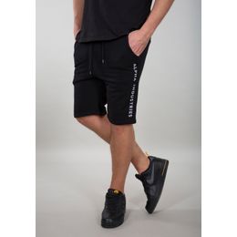 Sweatshorts Alpha Industries "AI Sweat Short", Herren, Gr. XS, Normalgr&ouml;&szlig;en, schwarz, Obermaterial: 80% Baumwolle, 20% Polyester, Hosen Sweatshorts