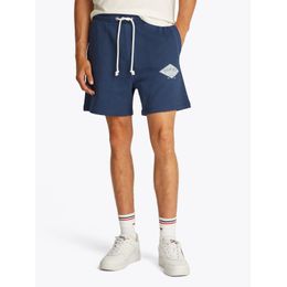 Sweatshorts Tommy Jeans "TJM REG VARSITY GRAPHICS SHORT", Herren, Gr. XL, N-Gr, blau (schwarz night navy), Sweatware, Obermaterial: 100% Baumwolle, Hosen Sweatshorts