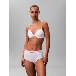 B&uuml;gel-BH "LIGHTLY LINED DEMI", Damen, Gr. 70, Cup A, wei&szlig;, Jersey, Obermaterial: 53% Baumwolle, 35% Modal, 12% Elasthan, Calvin Klein Underwear, unifarben, k&ouml;rpernah, BHs B&uuml;gel-BH, mit Logoschriftzug am Tr&auml;ger