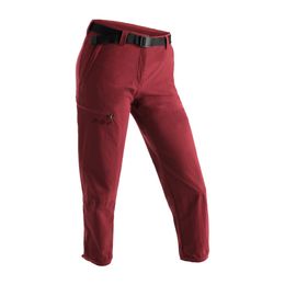 Funktionshose Maier Sports "Lulaka 7/8", Damen, Gr. 36, Normalgr&ouml;&szlig;en, rot (weinrot), 90% Polyamid, 10% Elasthan, Hosen Funktionshose, Damen Wanderhose, atmungsaktive und elastische Outdoor-Hose