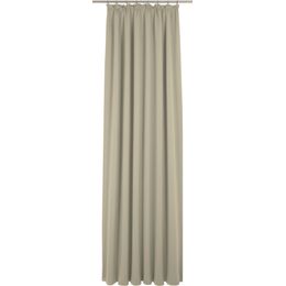 Vorhang WIRTH "Newbury" Gr. 1, grau (taupe), B:65cm H:125cm, Jacquard, Baumwolle, Polyester, Gardinen, Vorhang