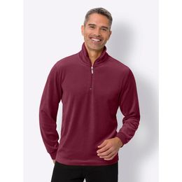 Sweatshirt CLASSIC, Herren, Gr. 60/62, rot (bordeaux), 75% Baumwolle, 25% Polyester, unifarben, Sweatshirts Sweatshirt