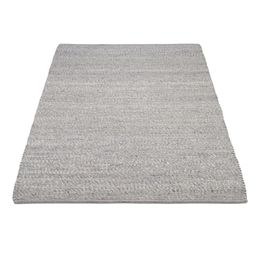 Teppich OCI DIE TEPPICHMARKE "FAVORIT", grau, B:80cm H:12mm L:200cm, Wolle, Teppiche, Teppich, Handweb-Teppich aus Indien, handgewebt, hochwertig verarbeitet