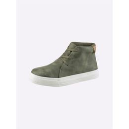 Schn&uuml;rschuh Heine, Damen, Gr. 36, gr&uuml;n (khaki), Synthetik, Schuhe Schn&uuml;rschuh