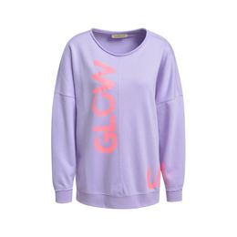 Smith & Soul Sweatshirt SMITH & SOUL, Damen, Gr. M, lavender, Sweatware, Obermaterial: 70% Baumwolle, 20% Modal, 10% Polyester, bedruckt, oversize h&uuml;ftbedeckend, Rundhals, angesetztes B&uuml;ndchen, Sweatshirts Sweatshirt, mit Rundhals, oversized