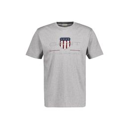 T-Shirt Gant "T-Shirt REG ARCHIVE SHIELD 1er Pack", Damen, Gr. M, grau, Obermaterial: 100% Baumwolle CO., Shirts T-Shirt
