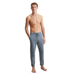 Marc O'Polo Loungehose MARC O'POLO, Herren, Gr. XXL, N-Gr, blau (blau mirage), Single Jersey, Obermaterial: 100% Baumwolle, unifarben, bequem lang, Hosen Loungehose, mit Tunnelzug und Bindeband