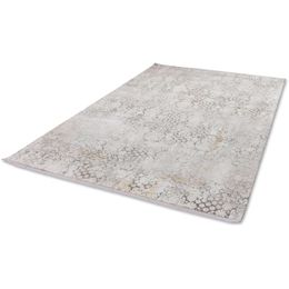 Teppich Astra "Gravina 231", beige, B:133cm H:8mm L:190cm, Kunstfaser, Viskose, Teppiche, Teppich, seidiger Schimmer durch Viskose, Hoch Tief Struktur, Wohnzimmer