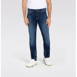 Tapered-fit-Jeans MAC "Jog&acute;n Jeans", Herren, Gr. 38, L&auml;nge 34, blau (blau light used), Denim/Jeans, Obermaterial: 90% Baumwolle, 8% Polyester, 2% Elasthan, unifarben, regular fit lang, Jeans Tapered-fit-Jeans, im Five-Pocket Style