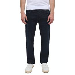 Straight-Jeans Mustang "Style Michigan", Herren, Gr. 33, L&auml;nge 34, schwarz (super schwarz), Denim/Jeans, Obermaterial: 98% Baumwolle, 2% Elasthan, straight fit, Jeans Straight-Jeans