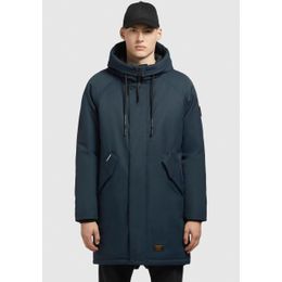 Winterjacke Khujo "TANDEM", Herren, Gr. L, blau (legion patrol), Web, Obermaterial: 100% Polyester, unifarben, weit ca. Mitte Oberschenkel, Jacken Winterjacke