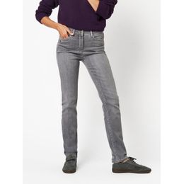 Slim-fit-Jeans Toni "be loved", Damen, Gr. 36, N-Gr, grau (grau used), Denim/Jeans, Obermaterial: 88% Baumwolle, 9% Polyester, 3% Elasthan, unifarben, slim fit kn&ouml;chellang, Jeans Slim-fit-Jeans, im Four-Pocket Style
