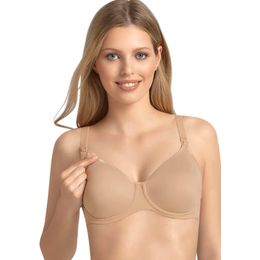 Still-BH Anita MATERNITY "Basic", Damen, Gr. 80, Cup C, beige (deep sand), Stoff, Obermaterial: 80% Polyamid, 20% Elasthan, clean, matt, unifarben, Basic, normal, BHs Still-BH, mit B&uuml;gel, nahtlose Cups, verstellbare Tr&auml;ger, elastisch, bequem