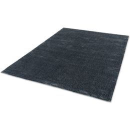 Sch&ouml;ner Wohnen Kollektion Teppich "Aura" Gr. 3, grau (anthrazit), B:140cm H:15mm L:200cm, Kunstfaser, Viskose, SCH&Ouml;NER WOHNEN-KOLLEKTION, Teppiche, Teppich, seidige Viskose, Wohnzimmer