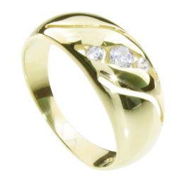 Fingerring OSTSEE-SCHMUCK "- Pina - Gold 333/000 - Zirkonia" Gr. 58, gold (gold 333, goldfarben, gelb), Fingerringe, Damen, 58, Fingerring