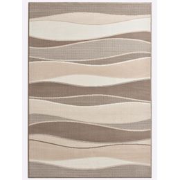 Teppich HEINE HOME Gr. 1, beige (beige, natur), B:60cm H:7mm L:110cm, Kunstfaser, Polypropylen, Teppiche, Teppich