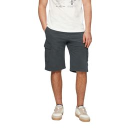 Cargobermudas s.Oliver, Herren, Gr. 31, N-Gr, grau (anthrazit), Web, Obermaterial: 97% Baumwolle, 3% Elasthan, unifarben, regular fit kniefrei, Hosen Cargobermudas, Sommerhose mit Taschen