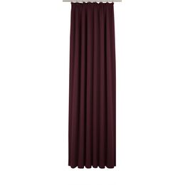 Vorhang WIRTH "Newbury", lila (aubergine), B:130cm H:255cm, Baumwolle, Polyester, Gardinen, Vorhang, nach Ma&szlig;