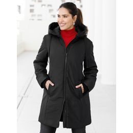 Langjacke Classic Basics, Damen, Gr. 38, schwarz, 100% Polyester, Wattierung:100% Polyester, unifarben, Jacken Langjacke