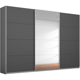 Schwebet&uuml;renschrank Rauch "Kleiderschrank Schrank Garderobe Schlafzimmerschrank CORTONA", graumetallic, B:271cm H:210cm T:62cm, Holzwerkstoff, Schr&auml;nke, Schwebet&uuml;renschrank, in 3 Ausstattungen BASIC/CLASSIC/PREMIUM (SOFT-CLOSE) MADE IN GERMANY