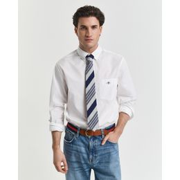 Businesshemd Gant "REG OXFORD SHIRT", Herren, Gr. XL, N-Gr, wei&szlig;, Web, Obermaterial: 100% Baumwolle, unifarben, regular fit h&uuml;ftlang, hoch geschlossener Ausschnitt, Manschette, Hemden Businesshemd, Oxford Hemd Regular Fit