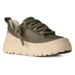 UGG Australia Sneaker UGG "HERITAGE UTILITY SNEAKER", Herren, Gr. 10 (43), khaki, creme, Glattleder, Synthetik, Textil, Veloursleder, Schuhe Sneaker, Plateausneaker mit weichem Schaftrand