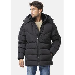 Cipo & Baxx Steppjacke CIPO & BAXX, Herren, Gr. XL, schwarz, Web, Obermaterial: 100% Polyester, unifarben, Po-bedeckend, gerader Abschluss, Jacken Steppjacke