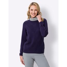 Shirttop Classic Basics, Damen, Gr. 2, grau (grau, meliert), 90% Baumwolle, 10% Viskose, meliert, Tops Shirttop