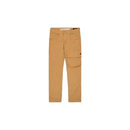 Cargohose Alpha Industries "Lieutenant", Herren, Gr. 33, Normalgr&ouml;&szlig;en, gr&uuml;n (khaki), Obermaterial: 98% Baumwolle, 2% Elastan, Hosen Cargohose