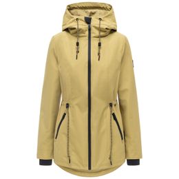 Outdoorjacke Navahoo "Outdoorjacke Blumentanz 14", Damen, Gr. L, gr&uuml;n (urban khaki), Obermaterial: 100% Polyester PES. Obermaterial: Futter: 100% Polyester PES., tailliert, hoch geschlossener Ausschnitt, &Auml;rmel ohne &Auml;rmelschlitz Rippb&uuml;ndchen, Jacken Outdoorjacke, &Uuml;bergangsjacke mit wasserdichtem Verschluss