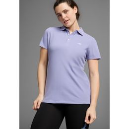 Poloshirt Kangaroos, Damen, Gr. 48/50, lila (lavendel), Obermaterial: 100% Baumwolle, figurumspielend, Shirts Poloshirt, Kurzarm, unifarben, Polokragen, aus Baumwolle, gro&szlig;e Gr&ouml;&szlig;en