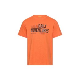 T-Shirt Camel Active, Herren, Gr. XL, burned orange, Jersey, Obermaterial: 100% Baumwolle, bedruckt, normal h&uuml;ftbedeckend, Rundhals, Shirts T-Shirt, mit Print